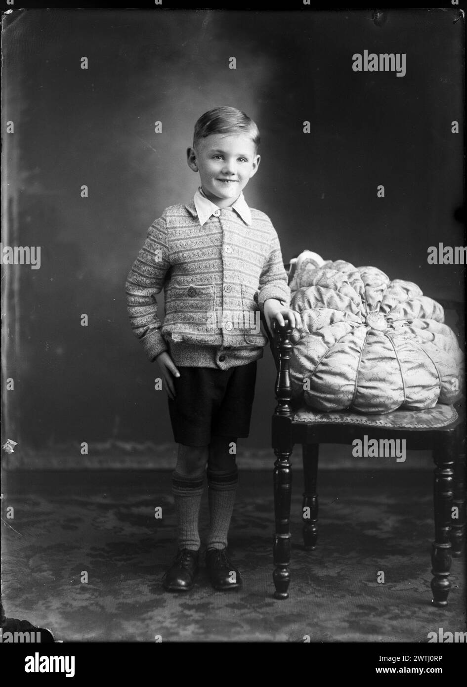 Boy - Mrs Long studio portraits, portraits, black-and-white negatives ...