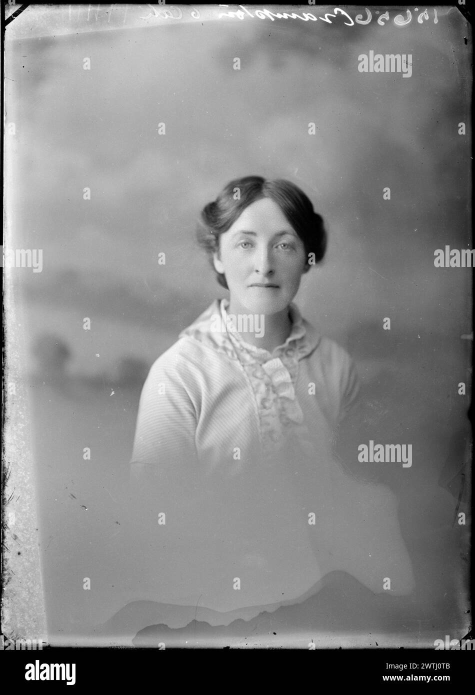 Mrs Annie Emma Martin studio portraits, portraits, black-and-white ...