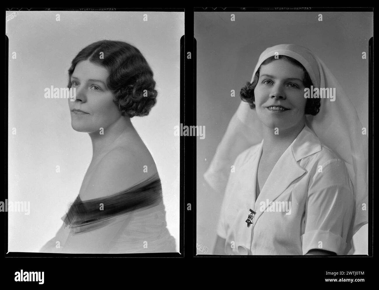 Woman; inscribed 'Miss Grey' Nitrate negatives, gelatin silver ...
