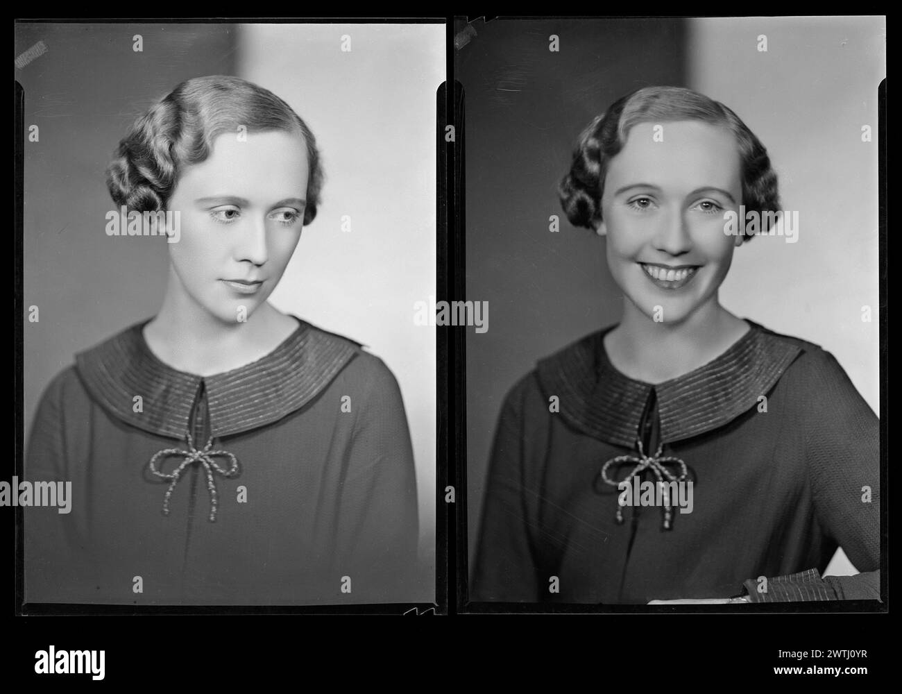 Woman; inscribed 'Miss C. Fritzgerald' gelatin silver negatives, black ...