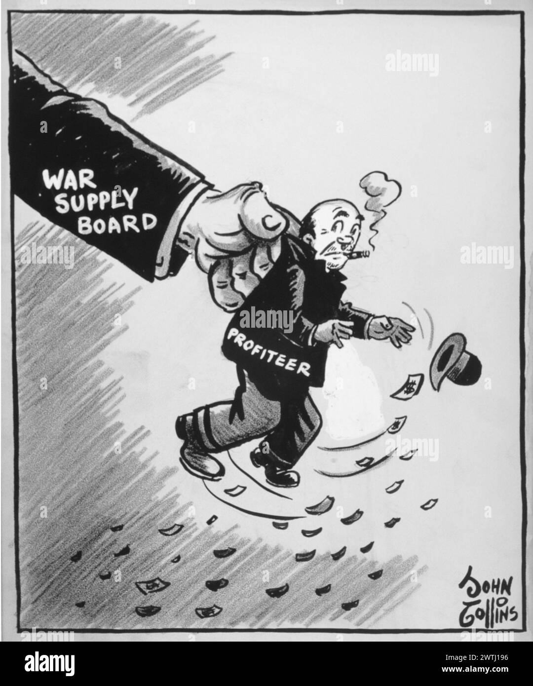 Cartoon - Not Wanted. John Collins (1917-2007 Stock Photo - Alamy