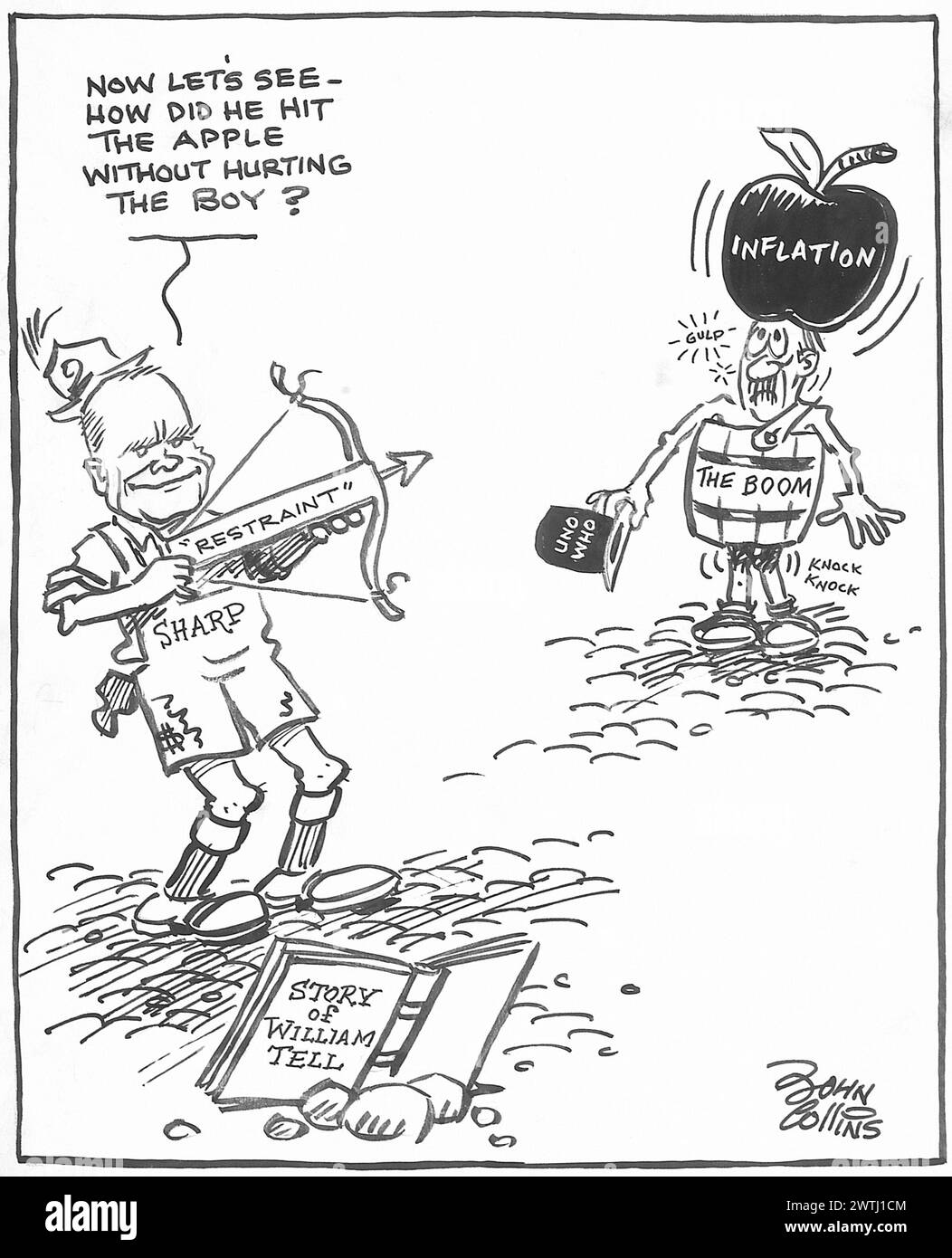 Cartoon - The Sharpshooter. John Collins (1917-2007 Stock Photo - Alamy