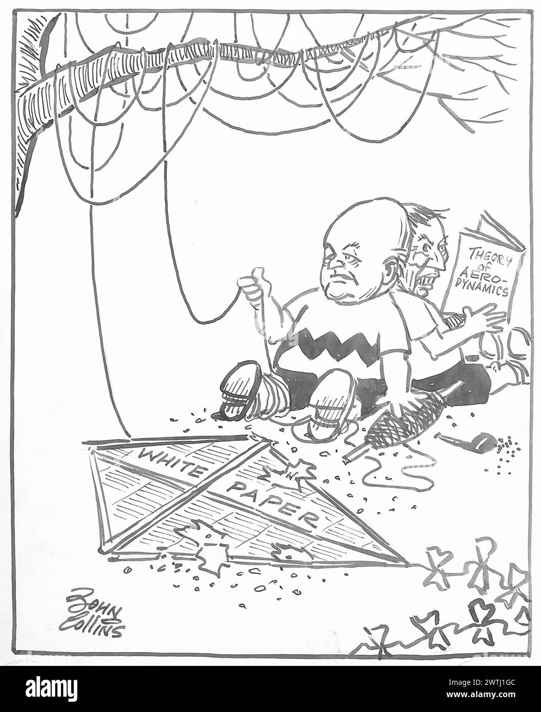 Cartoon - "Maybe If You Ran Faster, Ben". John Collins (1917-2007 Stock Photo - Alamy