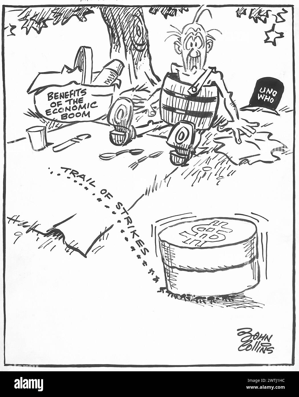 Cartoon - Ants at the Picnic. John Collins (1917-2007 Stock Photo - Alamy