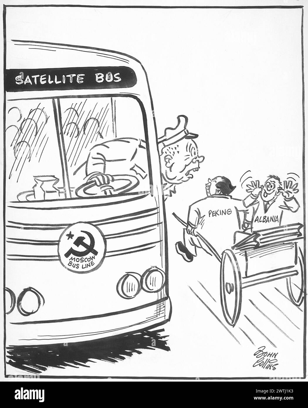 Cartoon - Rickshaw Bay. John Collins (1917-2007 Stock Photo - Alamy