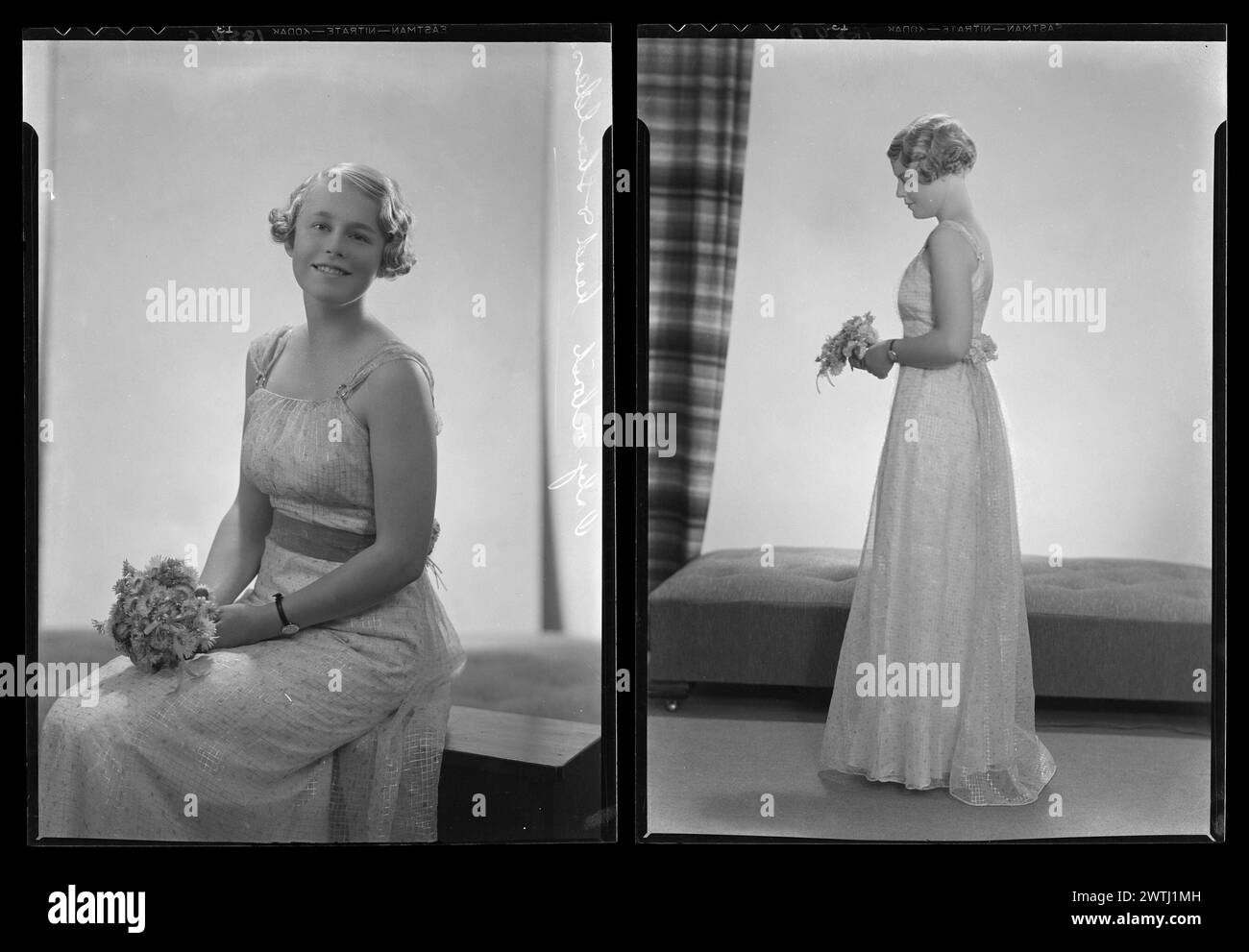 Woman; inscribed 'Miss Smith' Nitrate negatives, gelatin silver ...