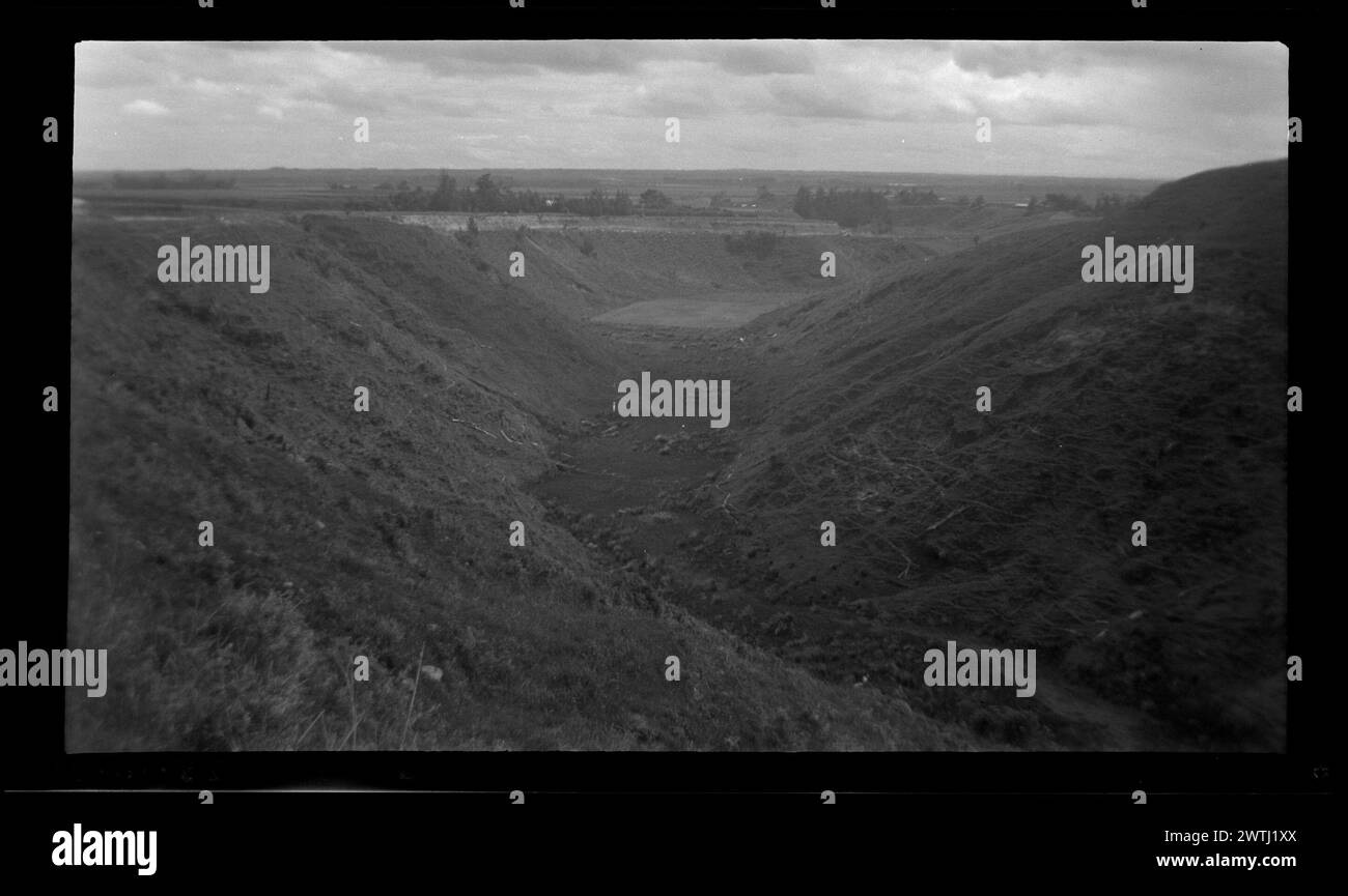 Deep erosion gullies Black and White Stock Photos & Images - Alamy
