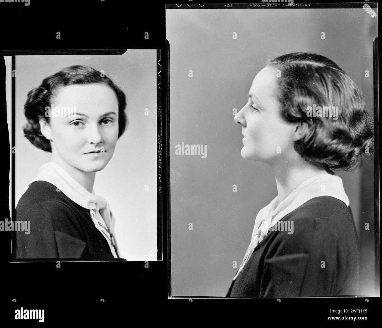Woman; inscribed 'Miss P. Northe' Nitrate negatives, gelatin silver ...