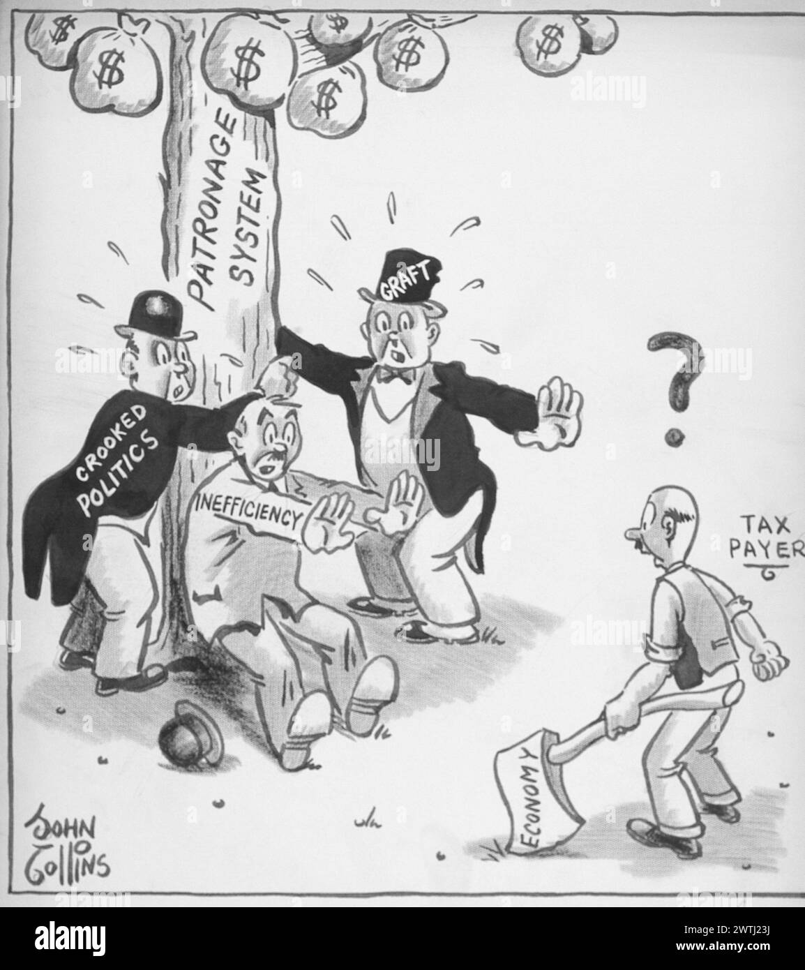 Tree political cartoon 20th century hi-res stock photography and images ...