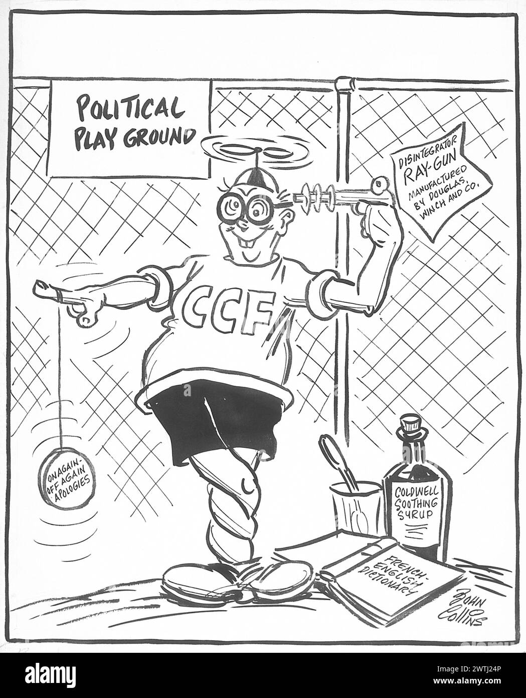 Cartoon - Crazy Mixed-Up Kid. John Collins (1917-2007 Stock Photo - Alamy