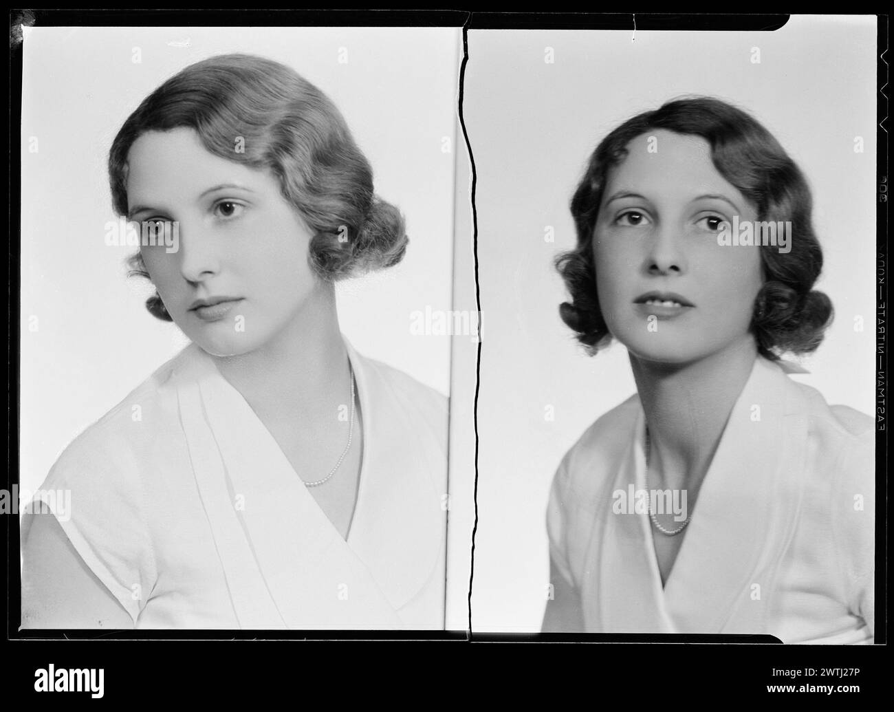 Woman; inscribed 'Miss R. M. Thompson' Nitrate negatives, gelatin ...