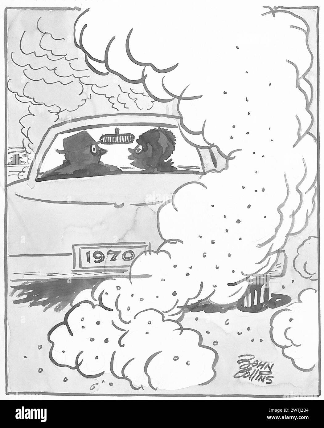 Anti pollution cartoon Black and White Stock Photos & Images - Alamy