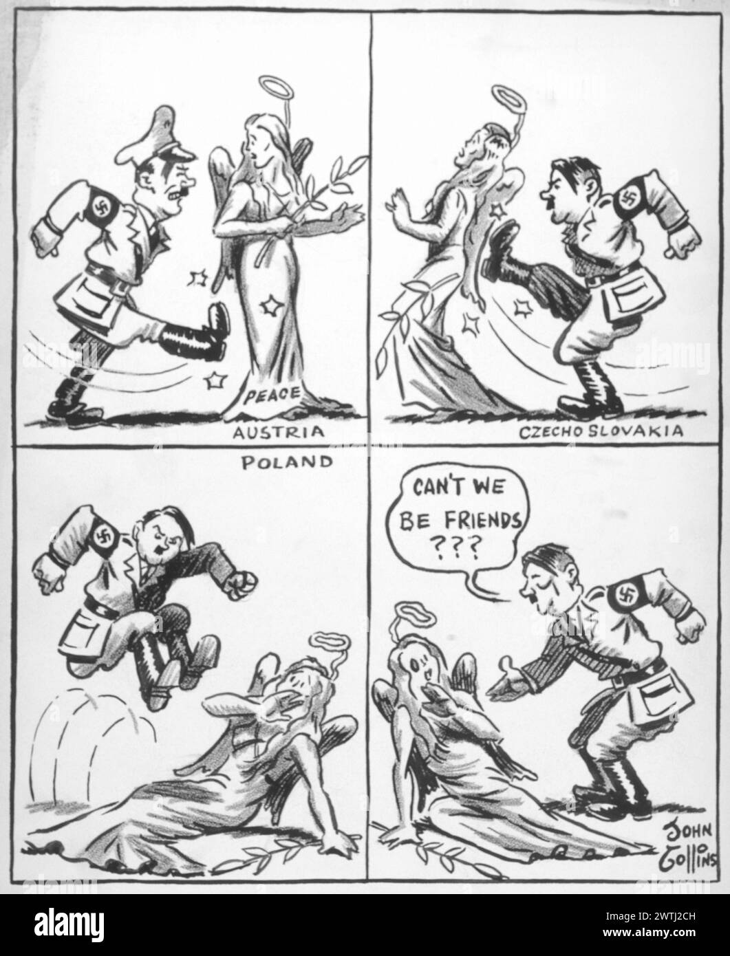 Adolf hitler illustration cartoon hi-res stock photography and images ...