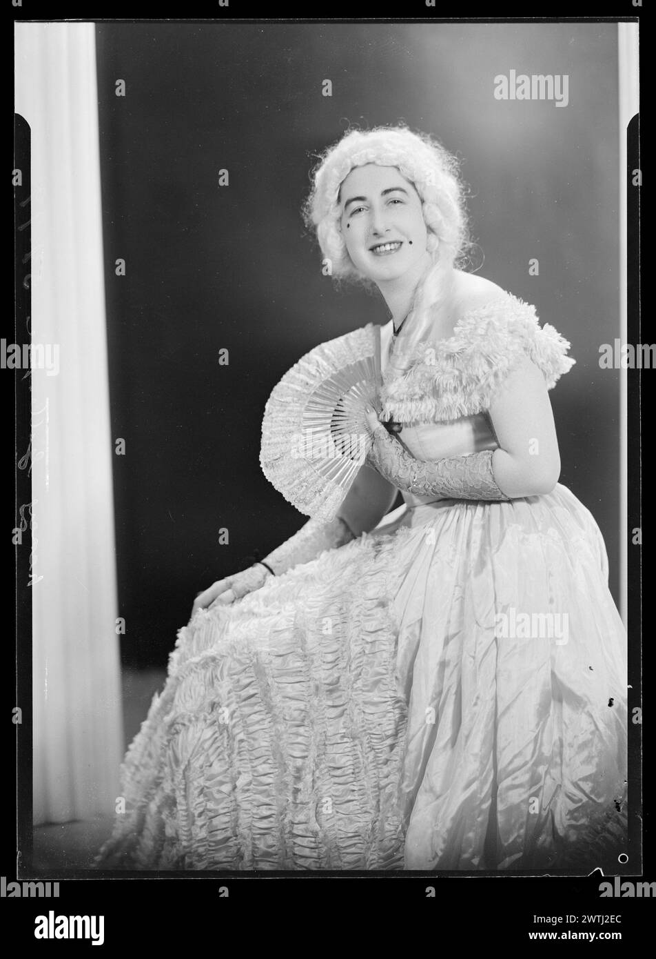 Miss Nancy Gillespie black-and-white negatives, studio portraits ...
