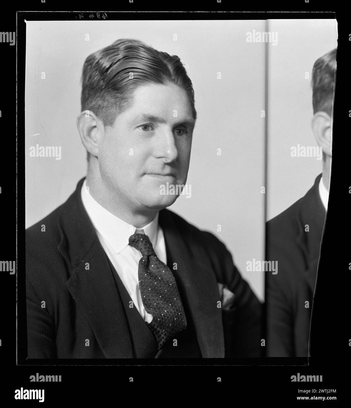 Man; inscribed 'Mr Black' gelatin silver negatives, black-and-white ...