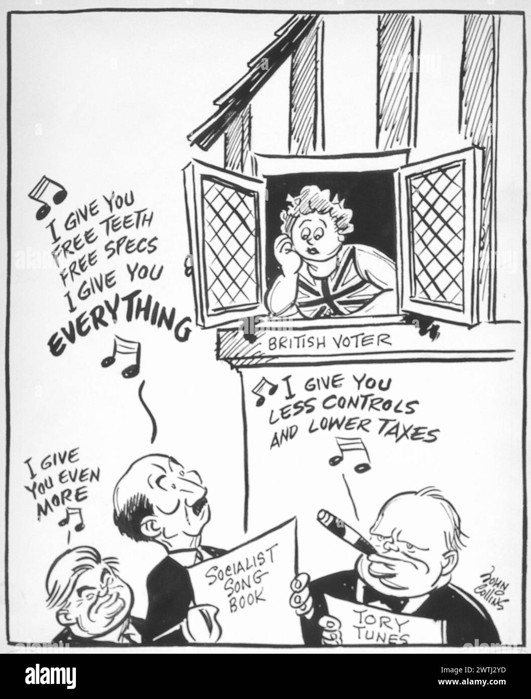 Cartoon - Come On-A my House. John Collins (1917-2007 Stock Photo - Alamy