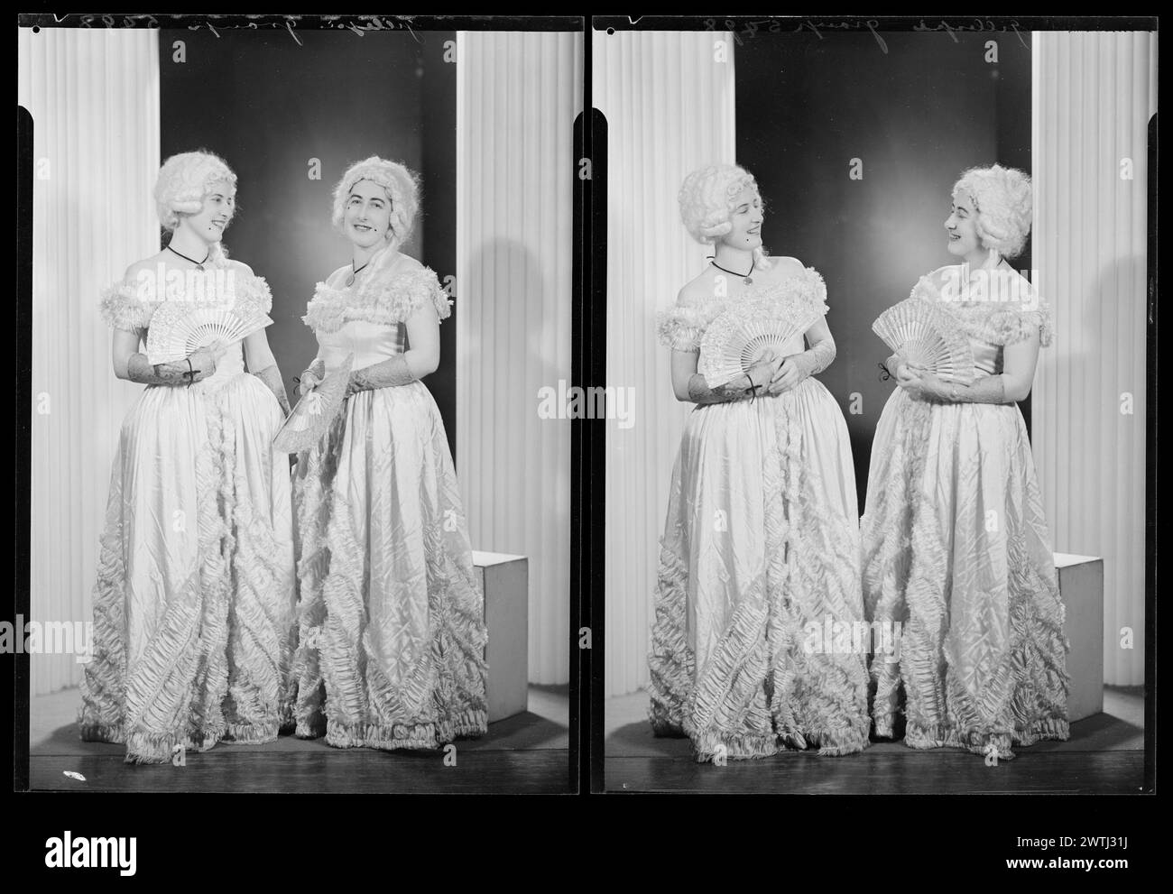 Miss Pat Gillespie black-and-white negatives, studio portraits, gelatin ...