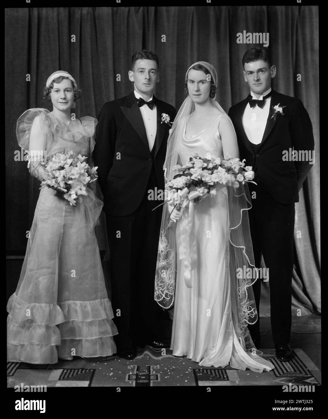 Wedding; inscribed 'Olivant' gelatin silver negatives, black-and-white ...