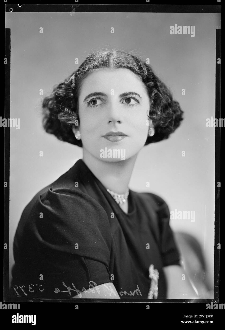 Miss Kaye Boffa black-and-white negatives, studio portraits, gelatin ...