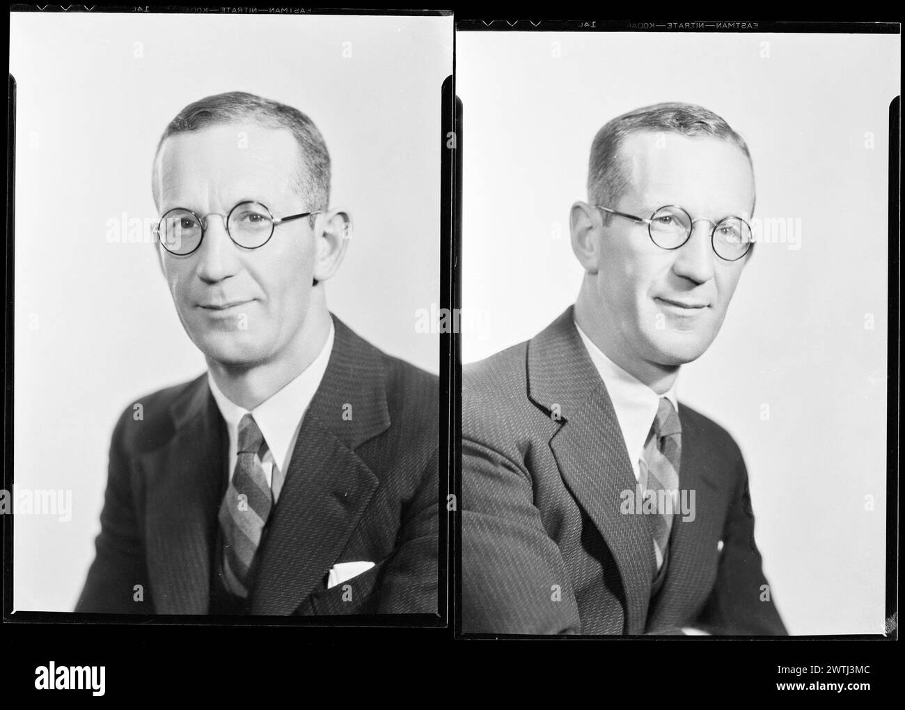 Man; inscribed 'Mr Aldridge' Nitrate negatives, gelatin silver ...