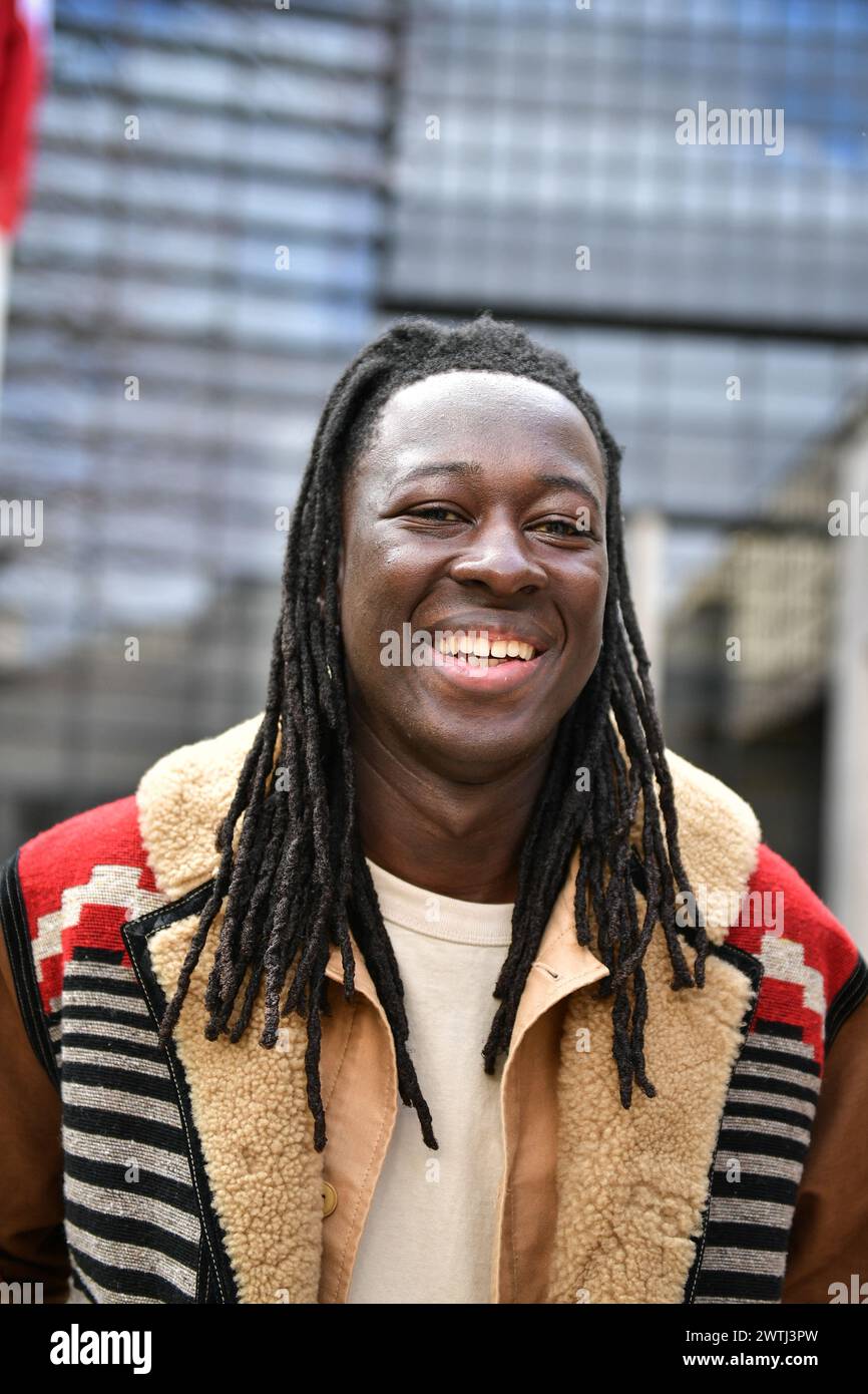 Michelin-starred chef, Mory Sacko arrives for a visit to the 2nd ...