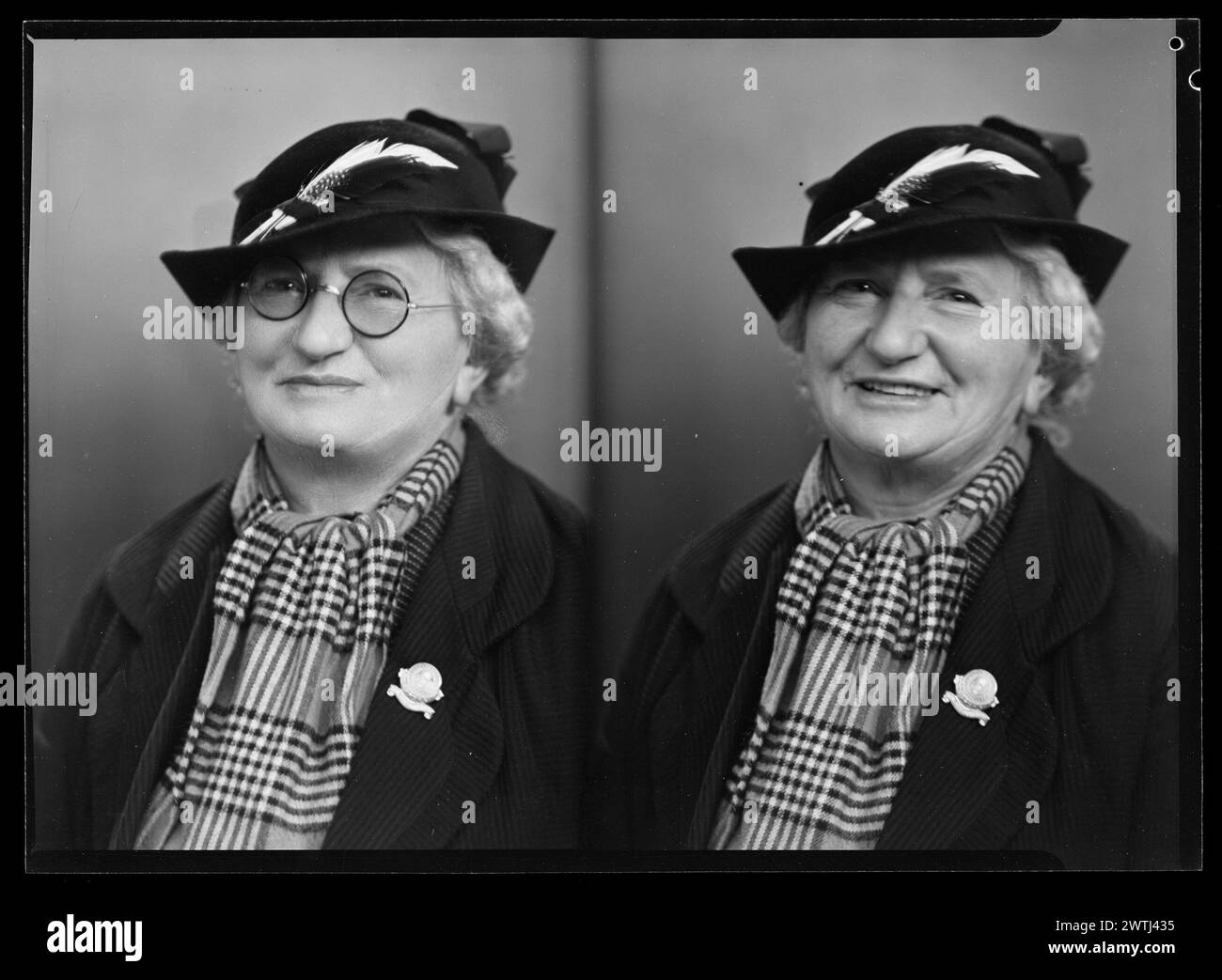 Mrs JR Barren black-and-white negatives, studio portraits, gelatin ...