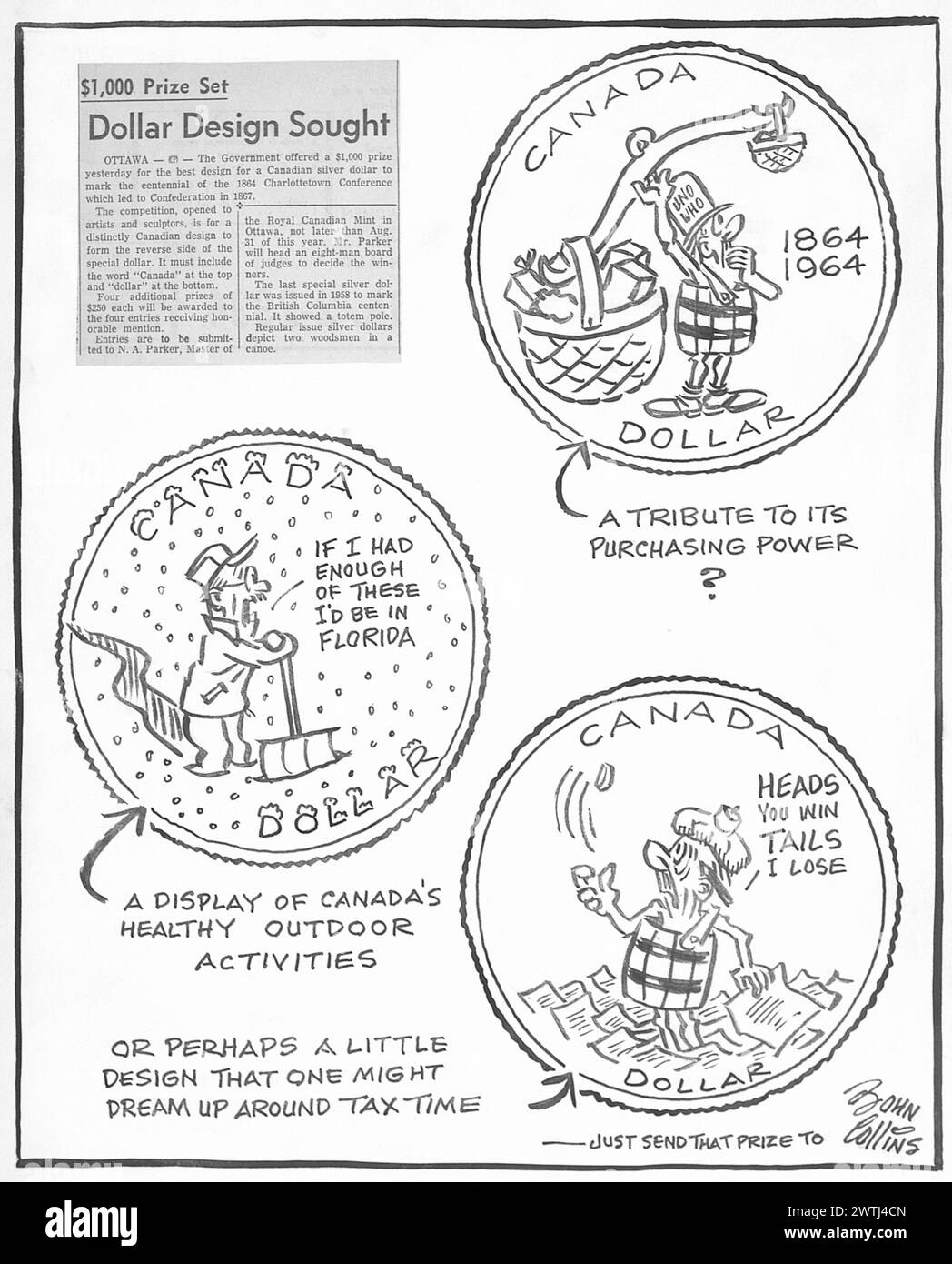 Cartoon dollar vintage Black and White Stock Photos & Images - Alamy