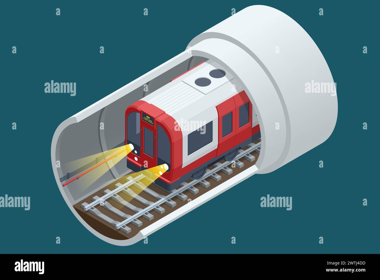 People Passangers In Subway. Commuting passengers. Subway train ...