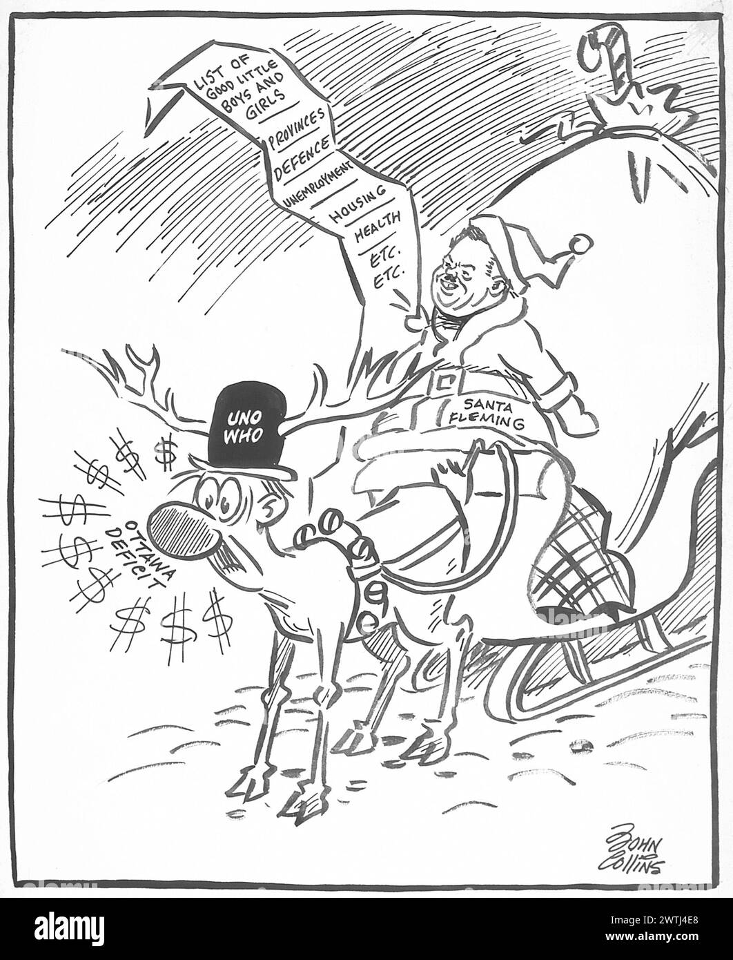 Rudolph red nosed reindeer cartoon hi-res stock photography and images ...