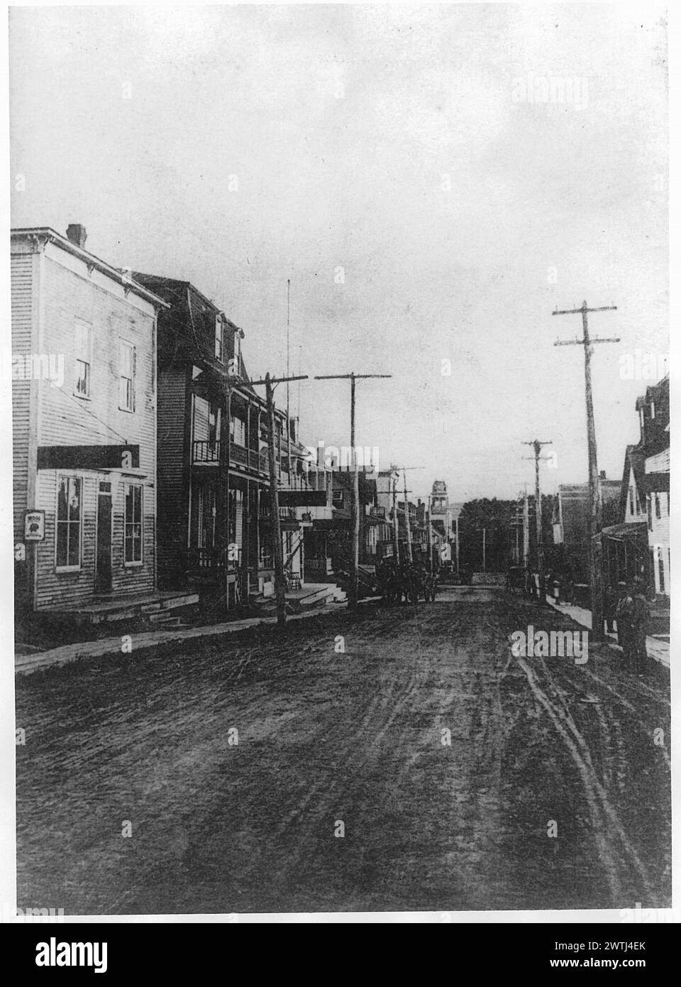 Collotype - Windsor Street, Windsor Mills, QC, about 1910 Stock Photo ...