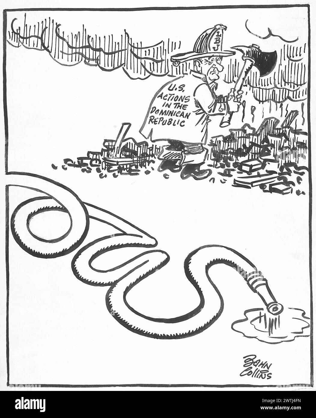 Hose cartoon Black and White Stock Photos & Images - Alamy
