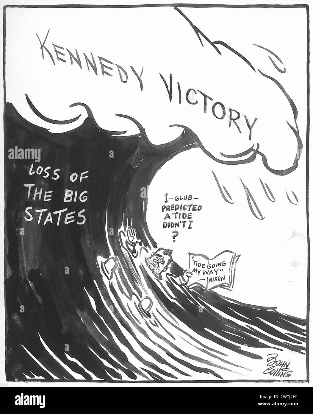 Cartoon - Poor Richard's Almana. John Collins (1917-2007 Stock Photo ...