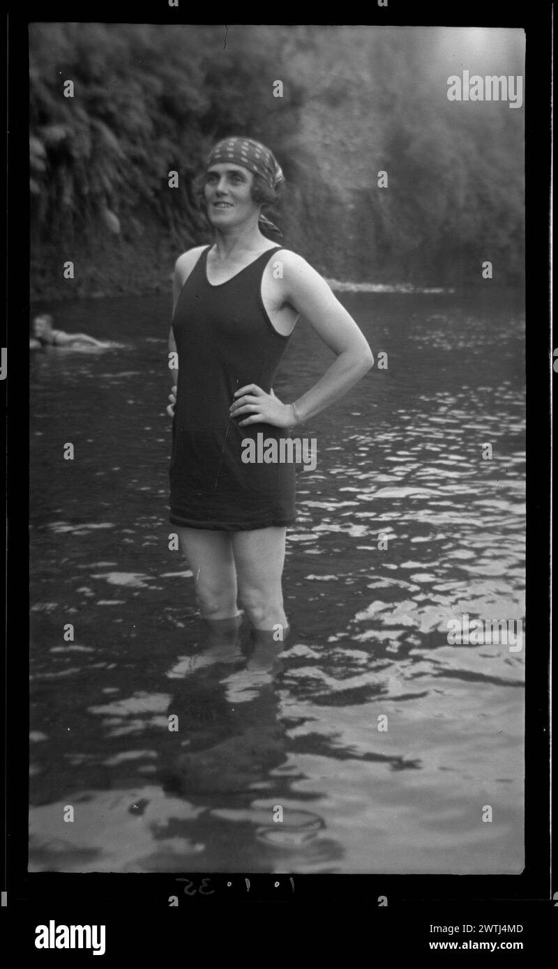 Bathing costume not bikini Black and White Stock Photos & Images - Alamy