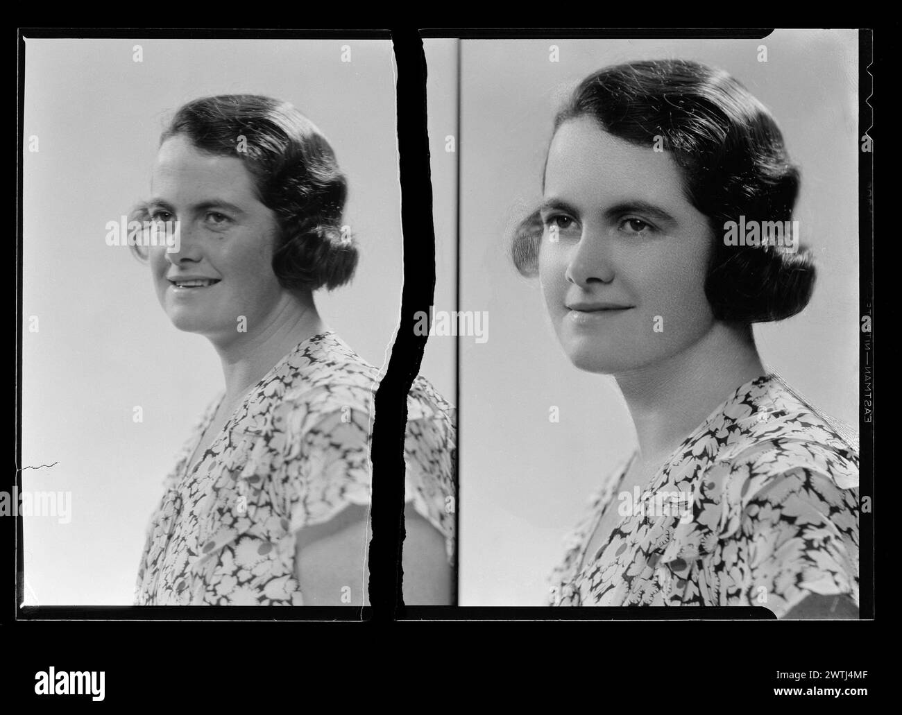 Woman; inscribed 'Miss M. Grose' Nitrate negatives, gelatin silver ...