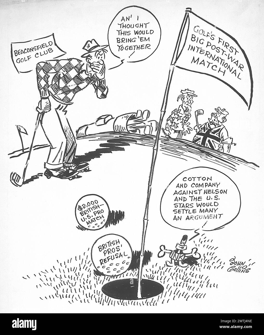 John collins cartoon Black and White Stock Photos & Images - Alamy