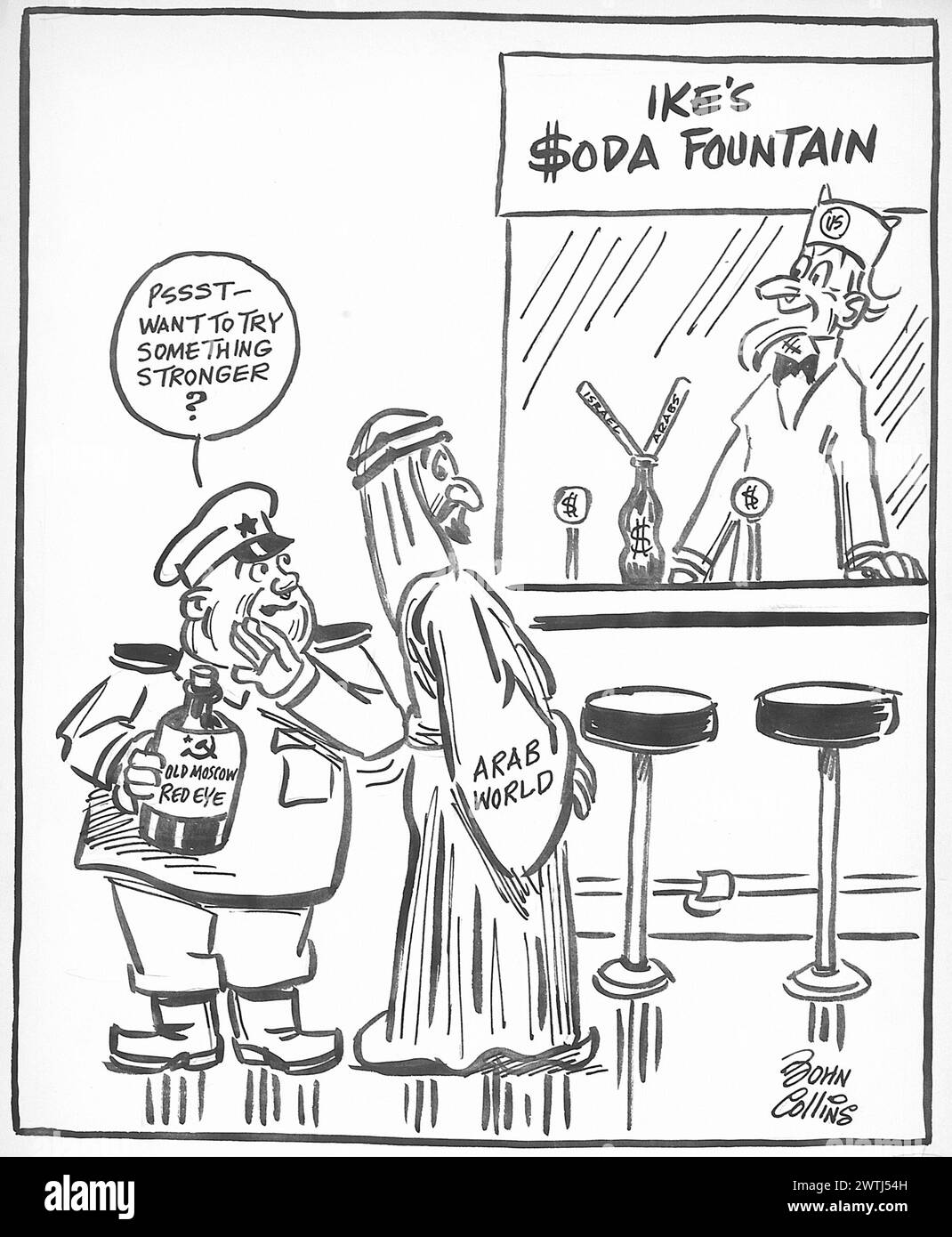 Cartoon - Vodka and Coca-Cola Don't Mix. John Collins (1917-2007 Stock ...