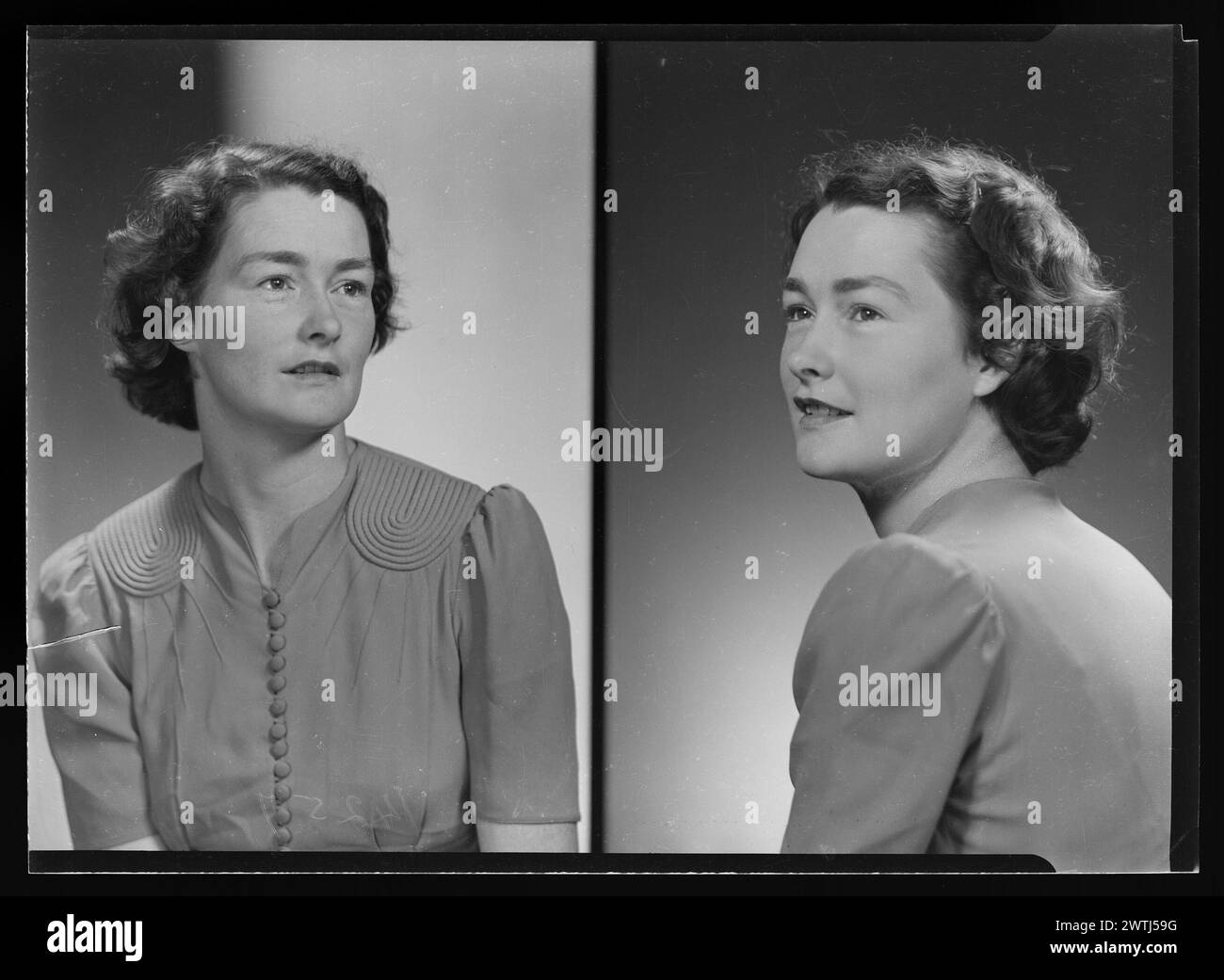 Miss E Overton gelatin silver negatives, black-and-white negatives ...