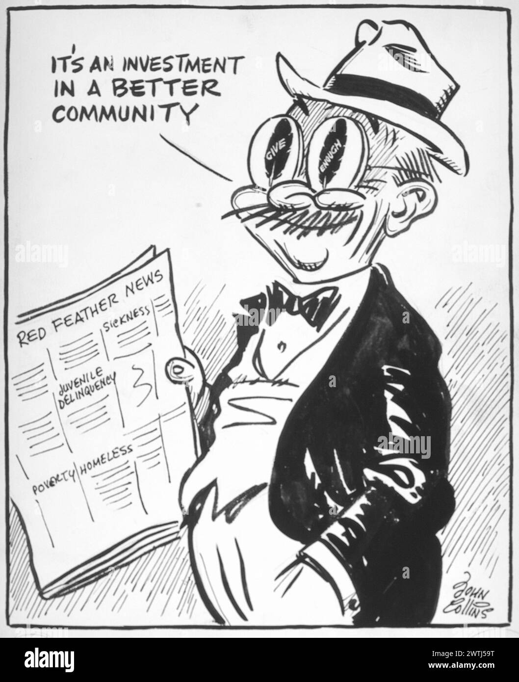 Cartoon - Look at it this Way. John Collins (1917-2007 Stock Photo - Alamy