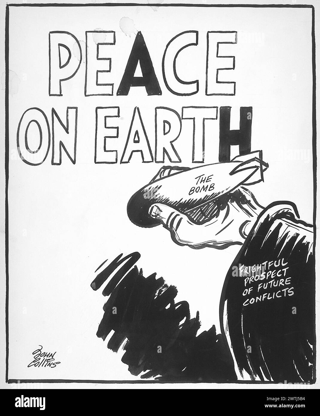 Cartoon - Emphasis for the Christmas Message. John Collins (1917-2007 ...