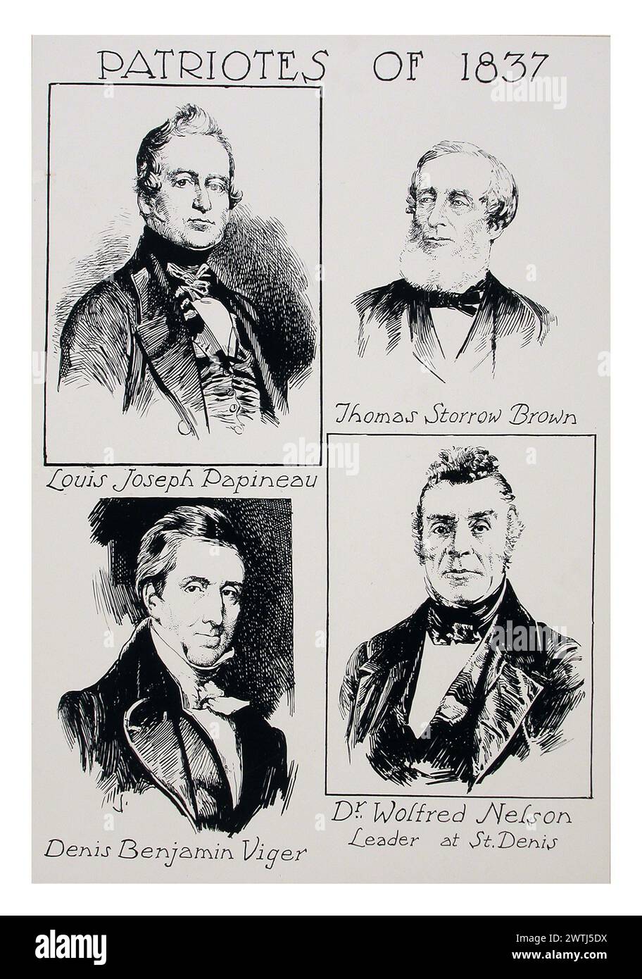 Press drawing - Patriotes of 1837 Charles William Jefferys (1869-1951 ...
