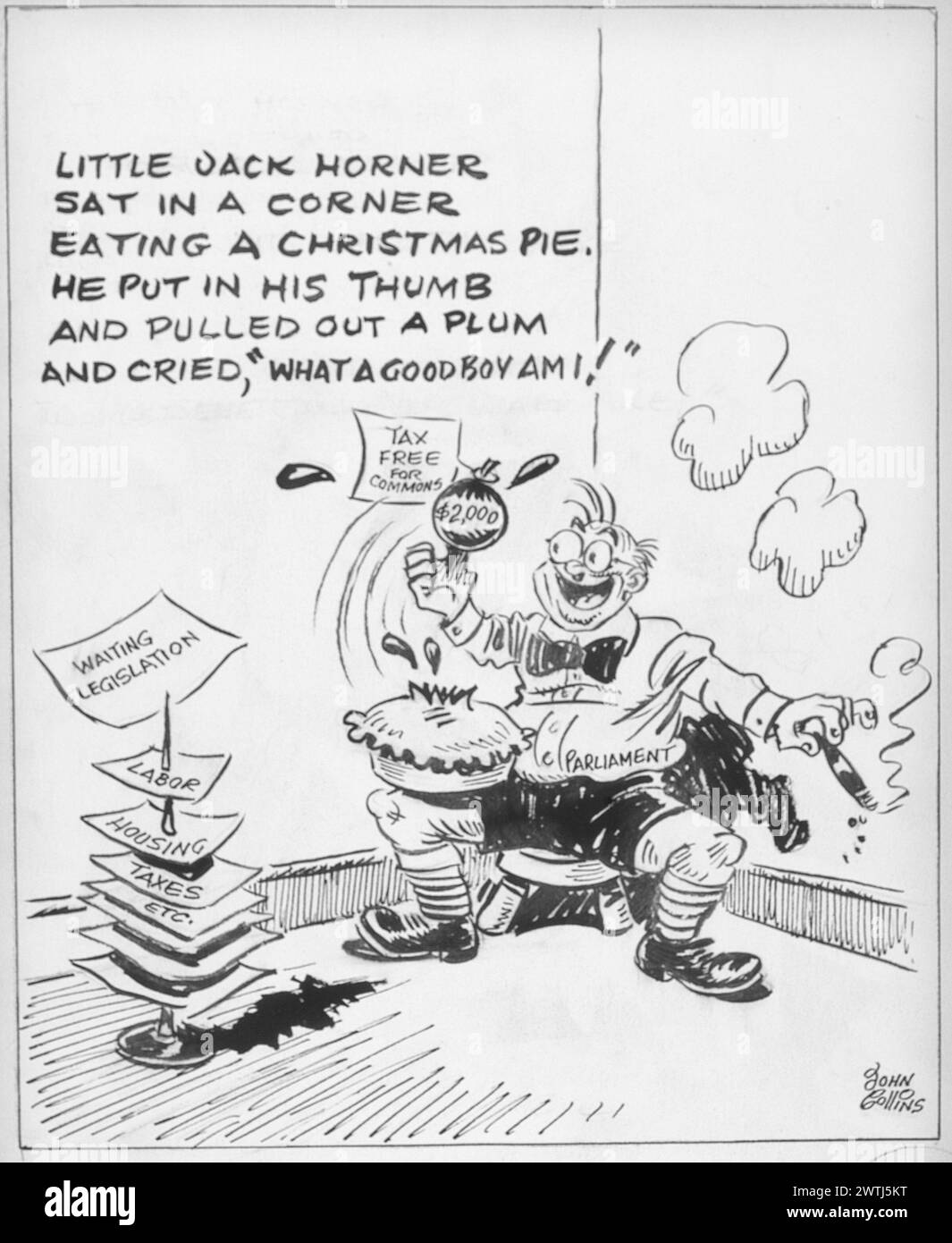 Cartoon - Ottawa Nursery Rhyme. John Collins (1917-2007 Stock Photo - Alamy