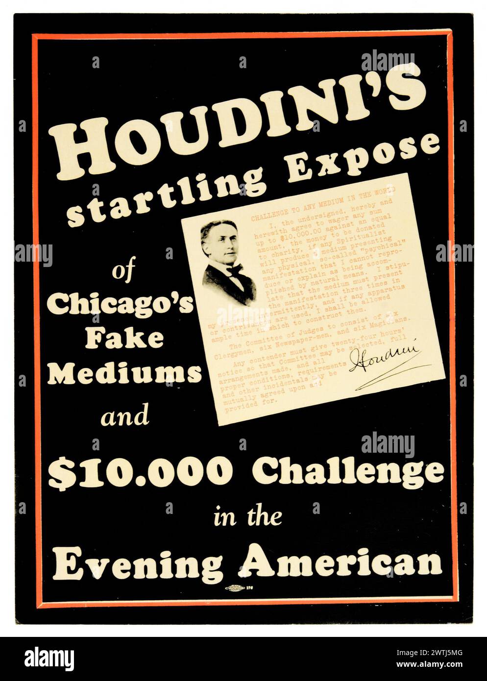 Magic poster - Houdini's Startling Expose of Chicago's Fake Medium ...