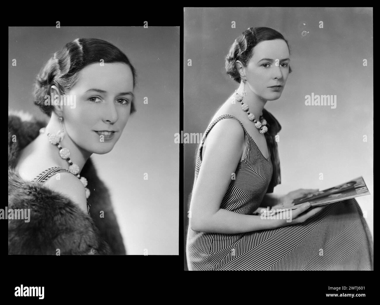 Woman; inscribed 'Miss Lack' gelatin silver negatives, black-and-white ...