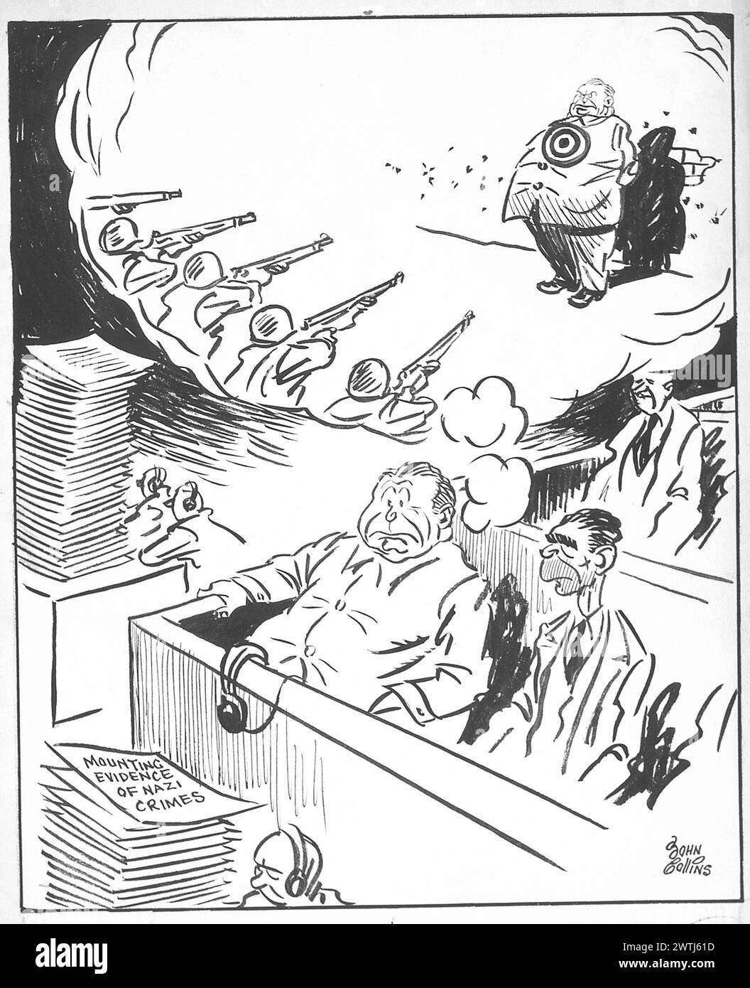 Cartoon - Goering's Last Medal. John Collins (1917-2007 Stock Photo - Alamy