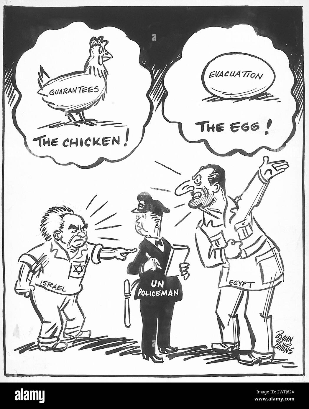 Here he comes cartoon Black and White Stock Photos & Images - Alamy