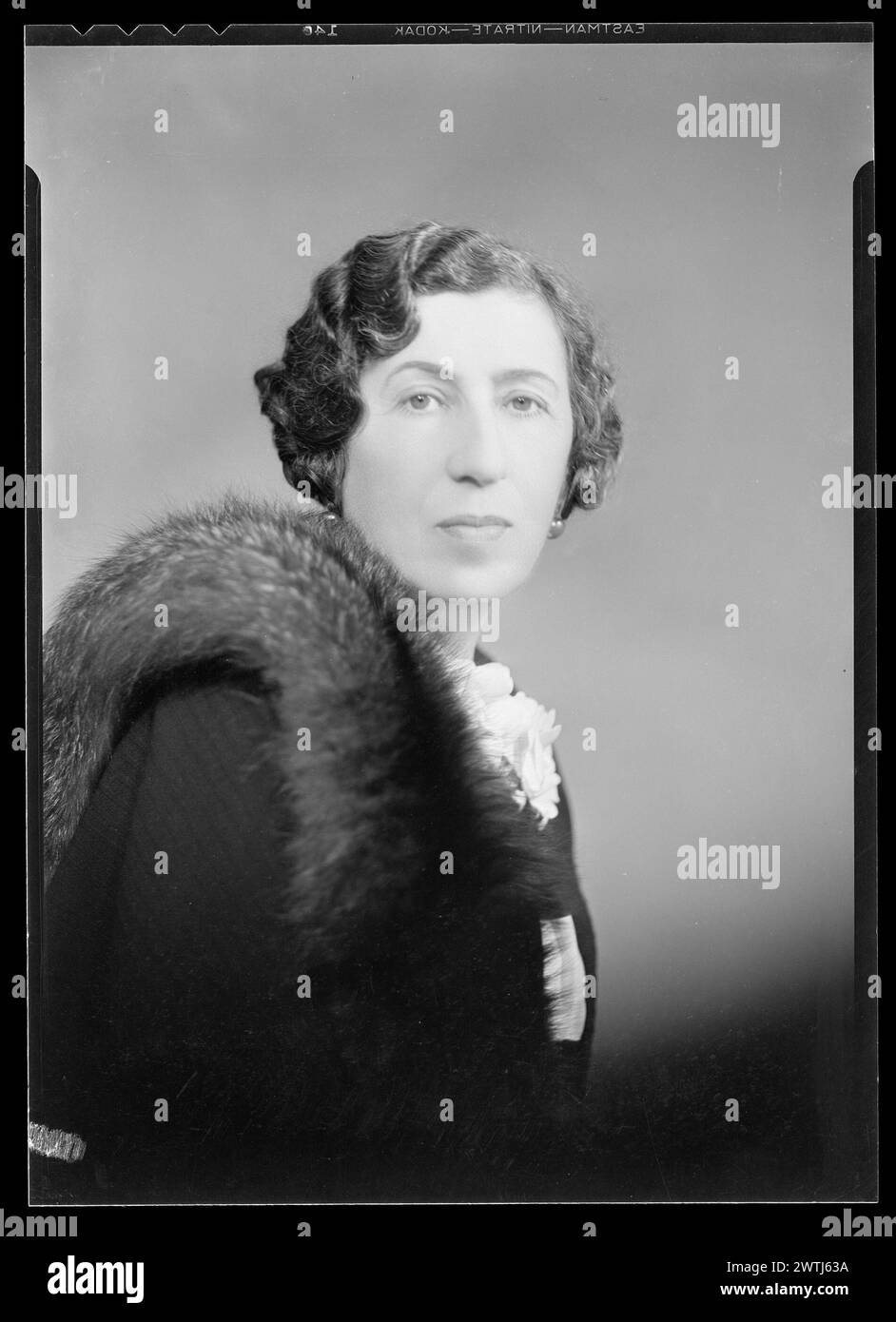 Woman; inscribed 'Mrs H Nathan' Nitrate negatives, gelatin silver ...
