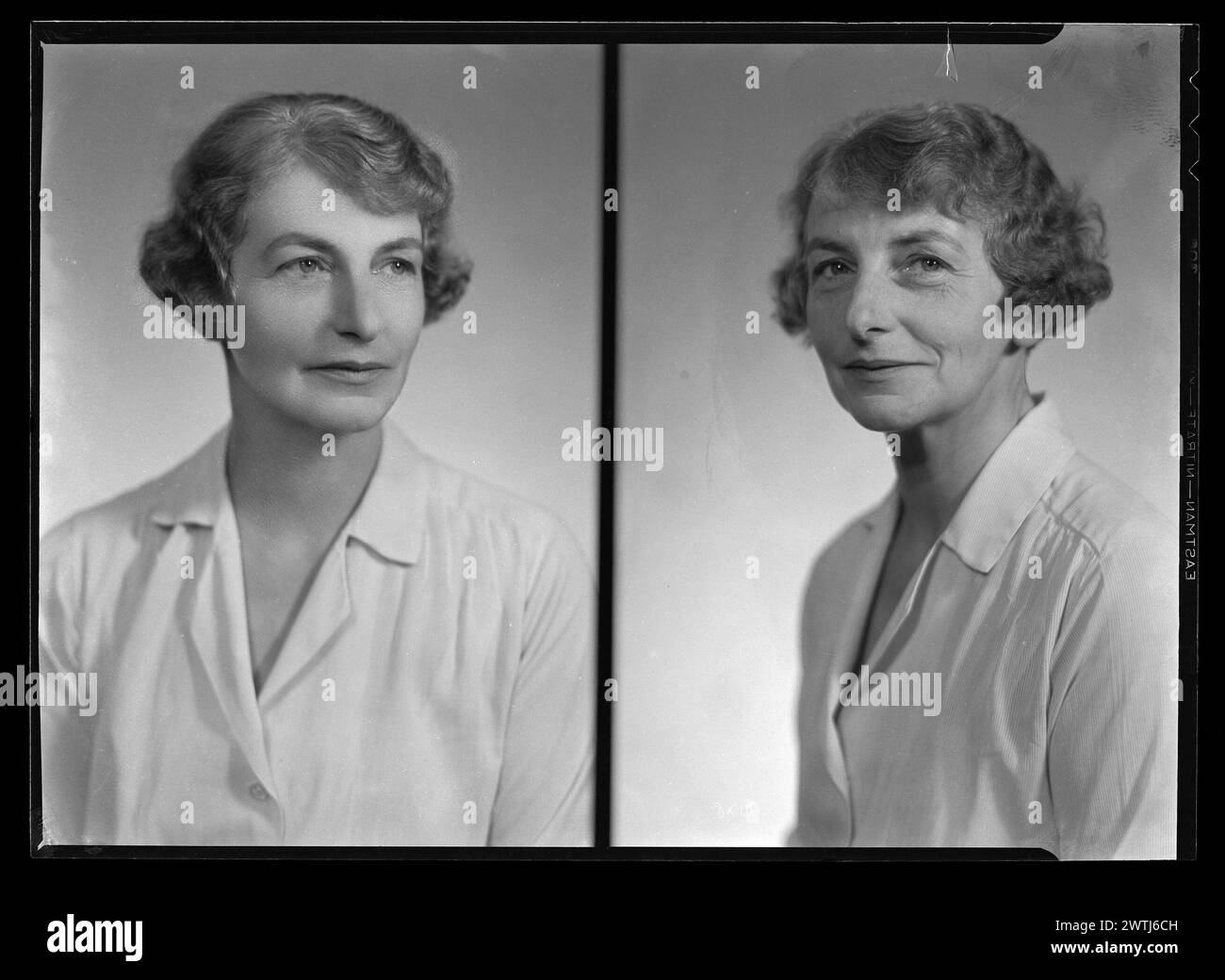 Woman; inscribed 'Miss N. Farmer' Nitrate negatives, gelatin silver ...