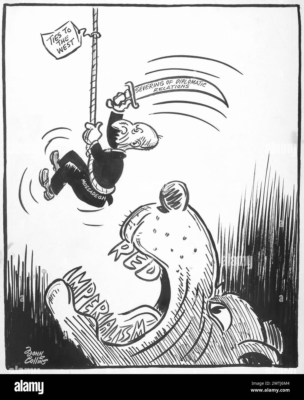 Rope cartoon Black and White Stock Photos & Images - Alamy