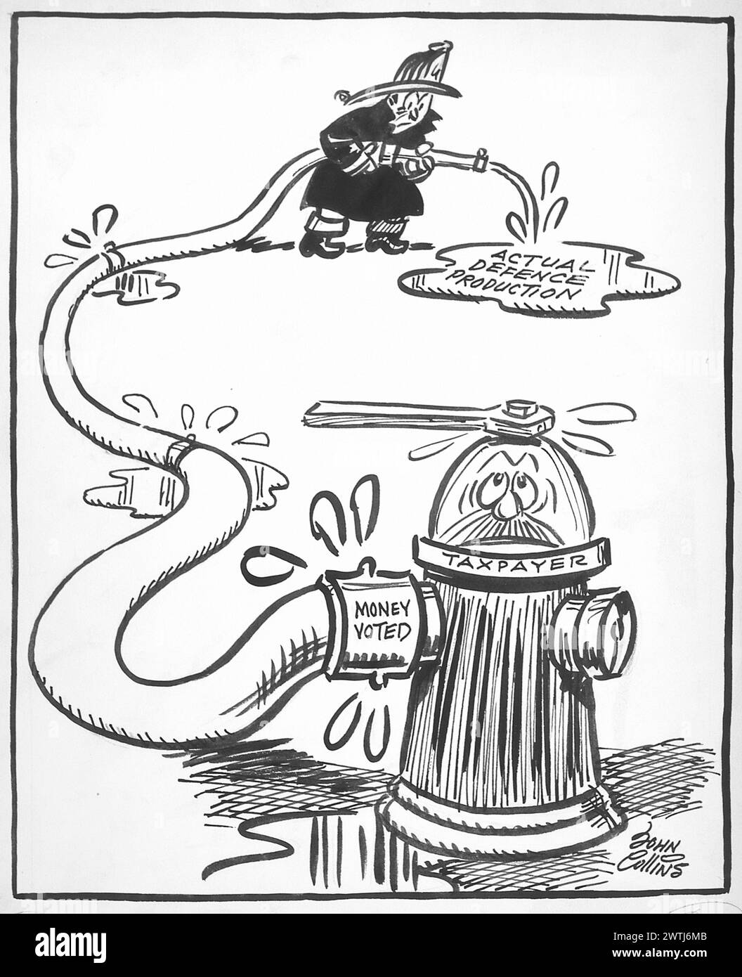 Cartoon - Has a Long Way to Go. John Collins (1917-2007 Stock Photo - Alamy