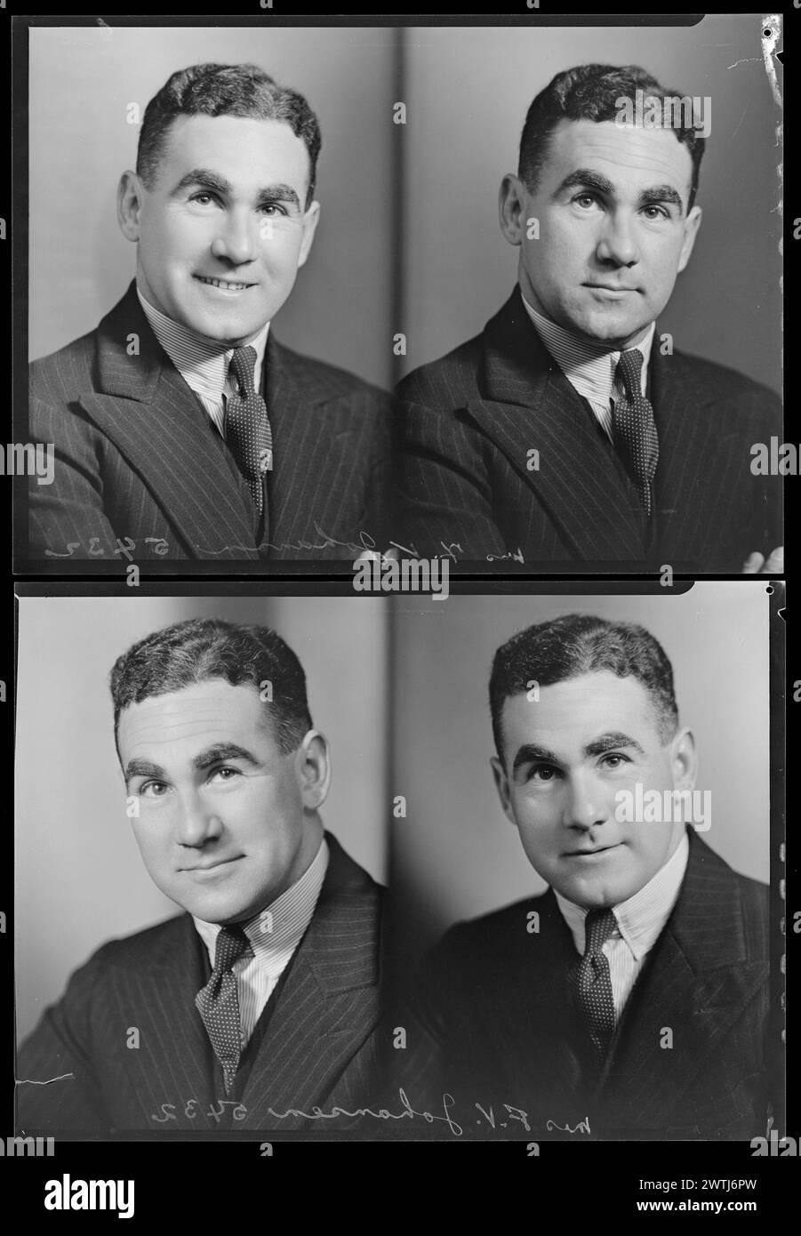 Mr FV Johansen gelatin silver negatives, black-and-white negatives ...